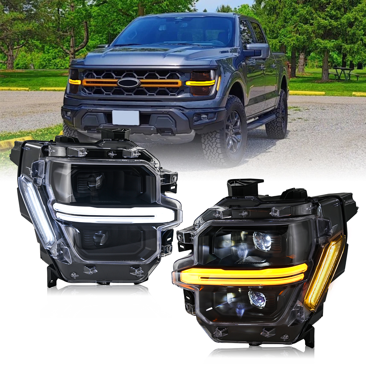 Ford F150 Headlights F150-A535 Series For Ford F-150 (2024–2026) - CoolLamp