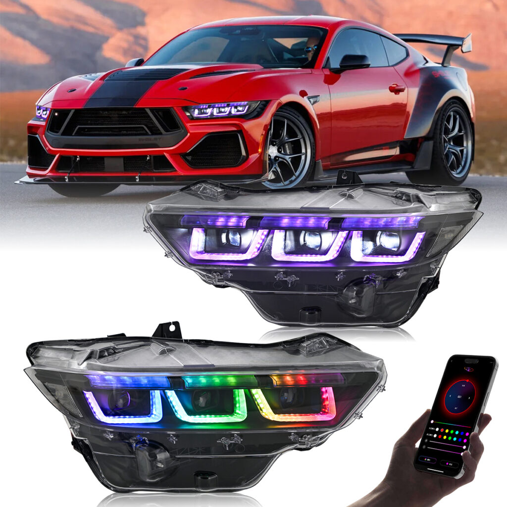 Ford Mustang Headlights YM-A530-RGB For Ford Mustang (2024–Present ...