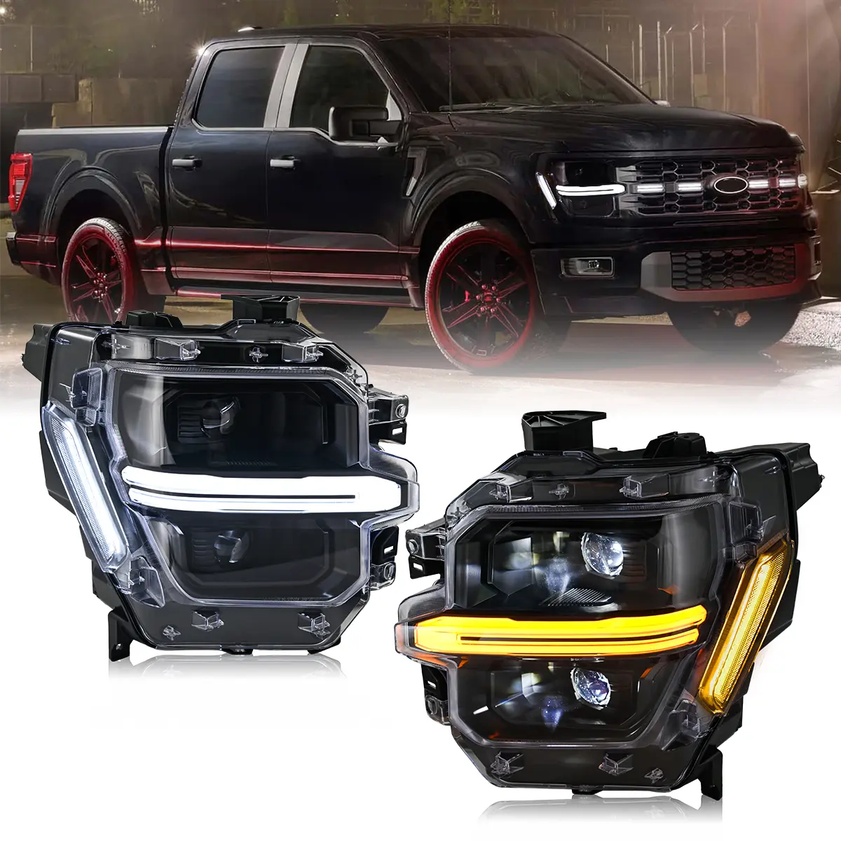 Ford F150 Headlights F150-A535 Series For Ford F-150 (2024–2026) - CoolLamp